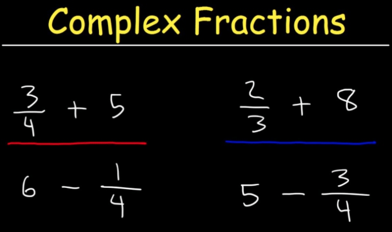 How To Solve Complex Fractions 